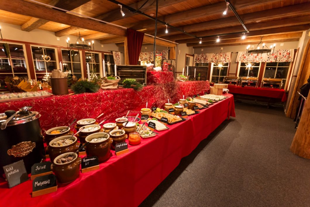 Julbord at Romme Alpin - Swedish Christmas food at a ski resort ...