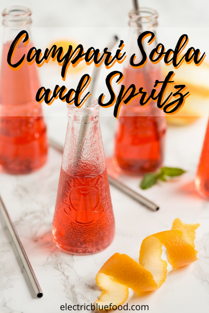Campari spritz and Campari soda • Electric Blue Food - Kitchen stories ...