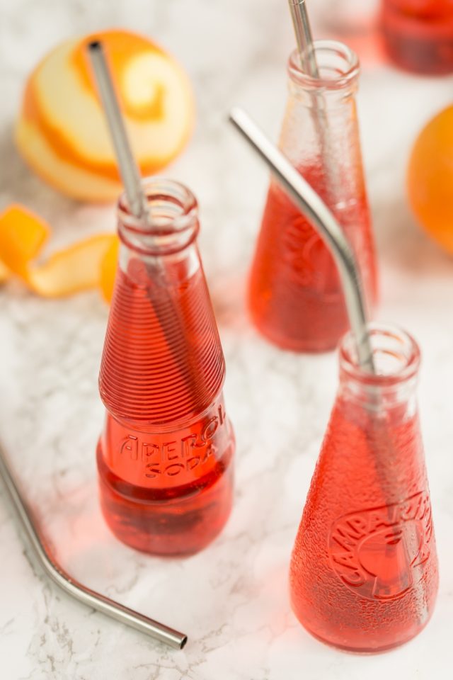 Campari spritz and Campari soda • Electric Blue Food - Kitchen stories ...