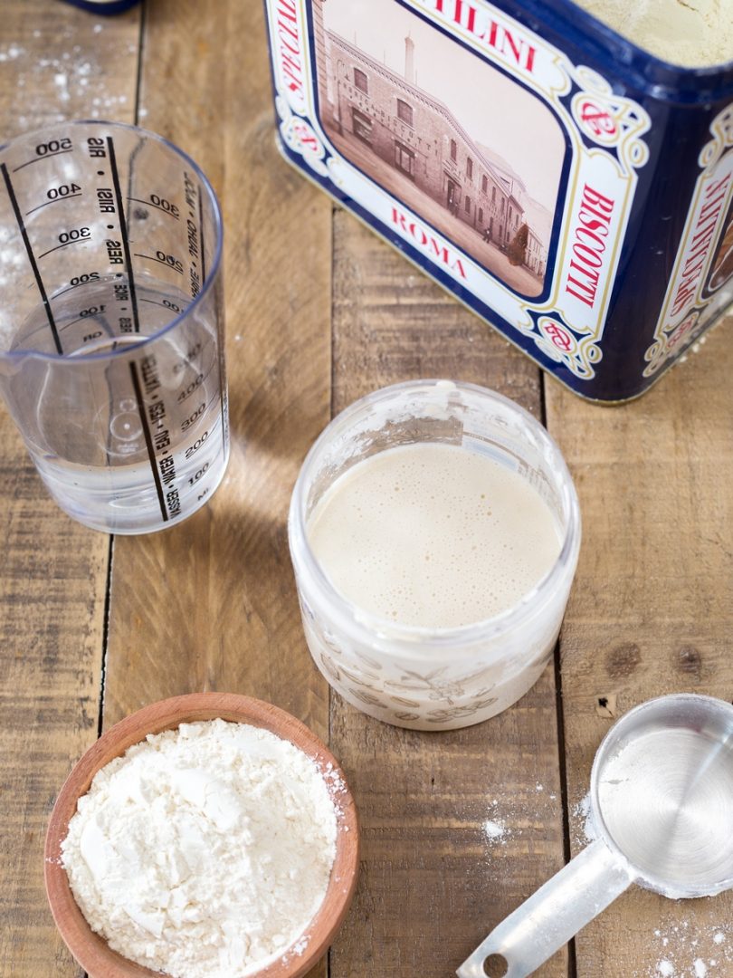 Poolish pizza dough (with yeast or sourdough starter) • Electric Blue Food