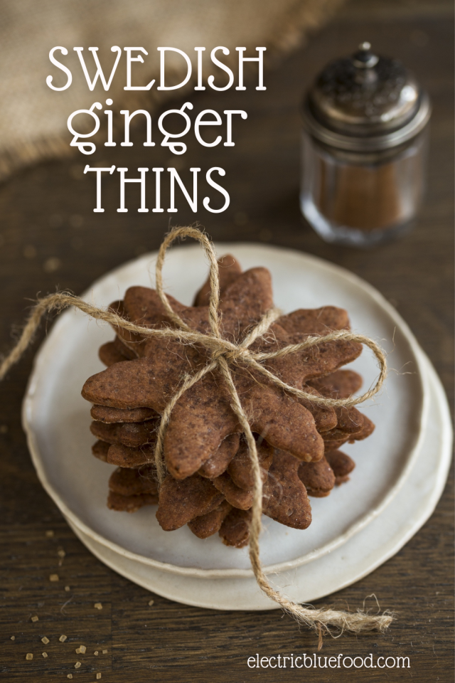 Swedish ginger thins • Electric Blue Food - Kitchen stories from abroad