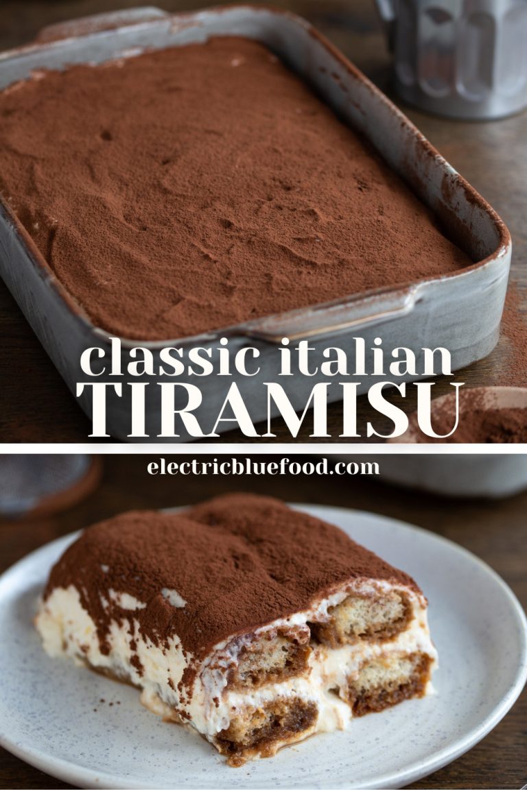 Classic Tiramisu With Savoiardi • Electric Blue Food